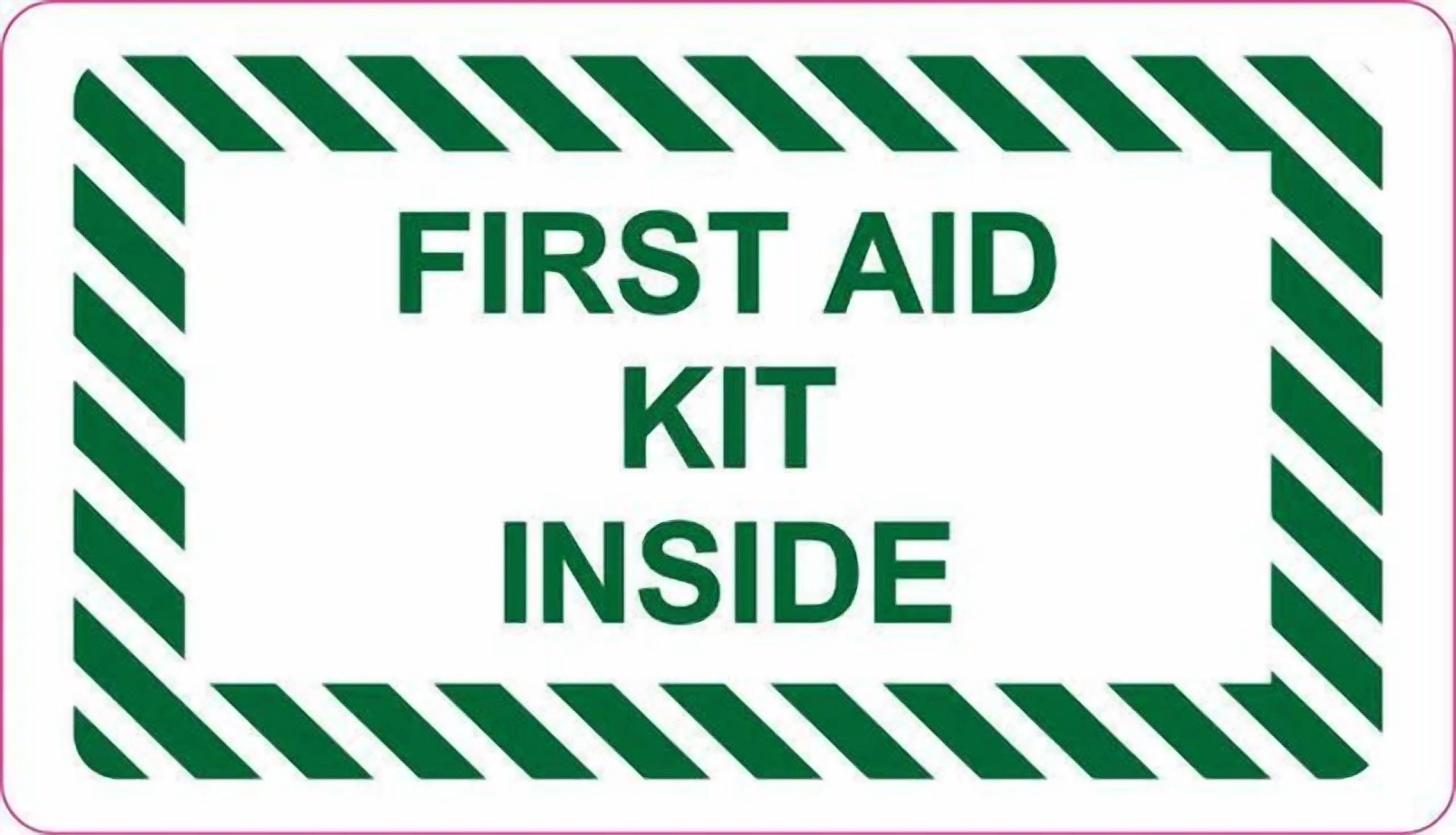DOPASTICKER First Aid Kit Inside Stickers Medical Emergency Sticker ...