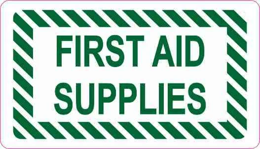 DOPASTICKER First Aid Supplies Sticker Medical Emergency Sticker Phone ...