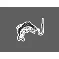 DOPASTICKER Fish Chasing Hook Sticker Wildlife Fishing Sticker Phone ...