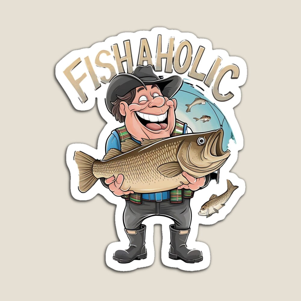 DOPASTICKER Fishaholic Sticker - 5049 Hot Trending Stickers Phone Decal ...