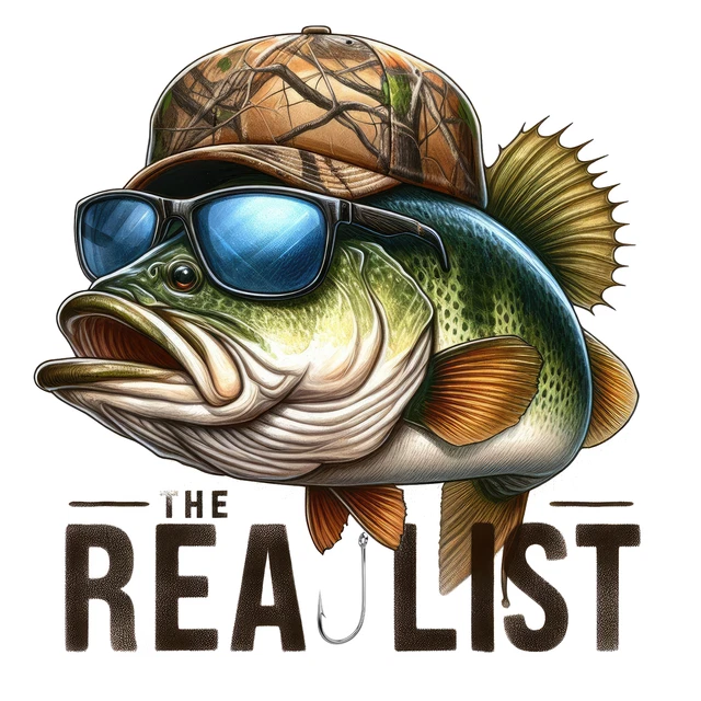 DOPASTICKER Fishing Sticker The Realist Fisherman Fish Hat Sunglasses ...
