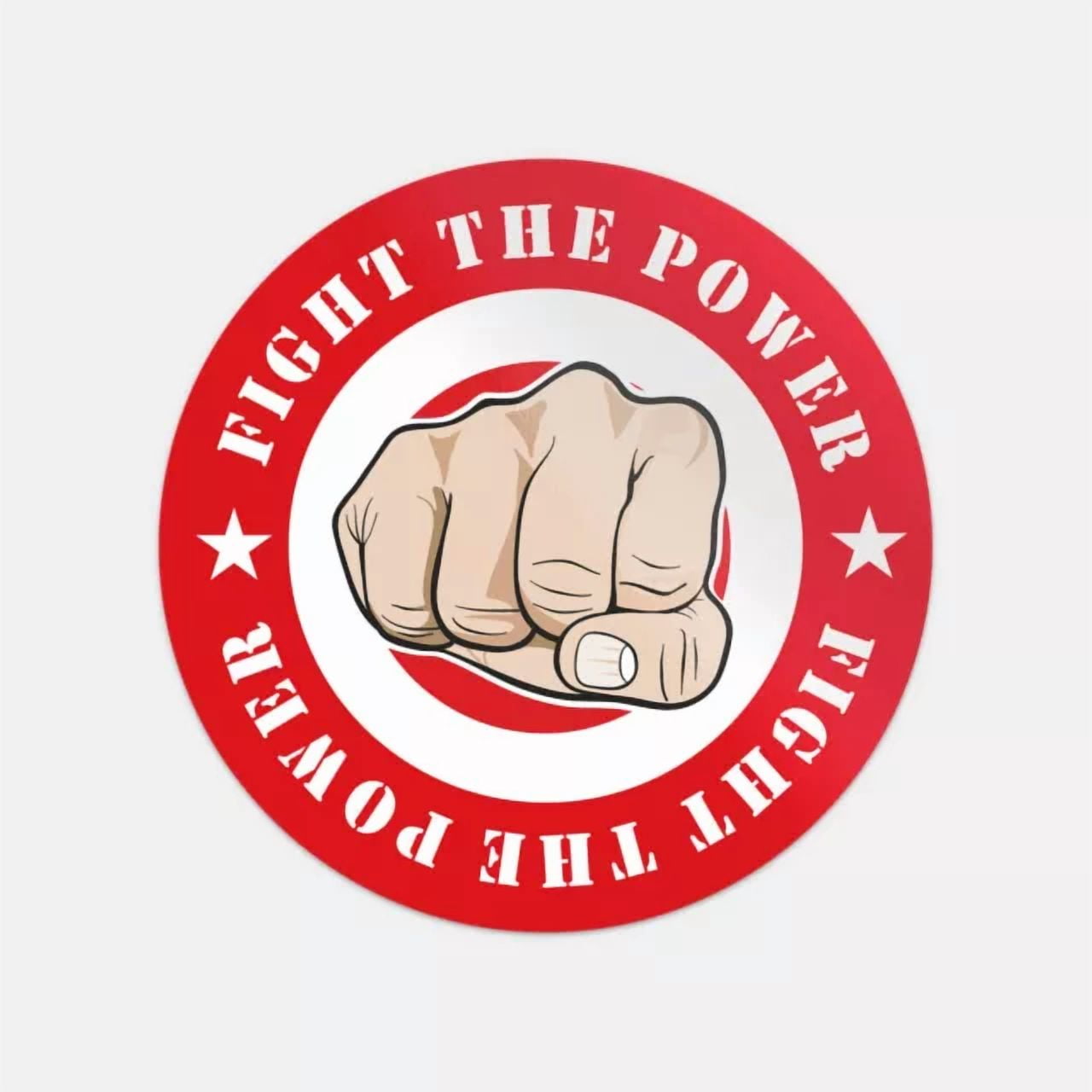 DOPASTICKER Fist Fight The Power Sticker Decal Phone Decal Water Bottle ...