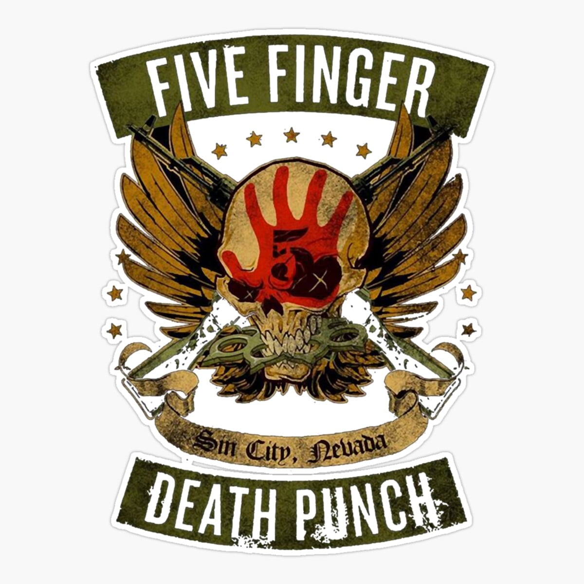 DOPASTICKER Five Finger, Design Five Finger Sticker, Phone Sticker Car ...