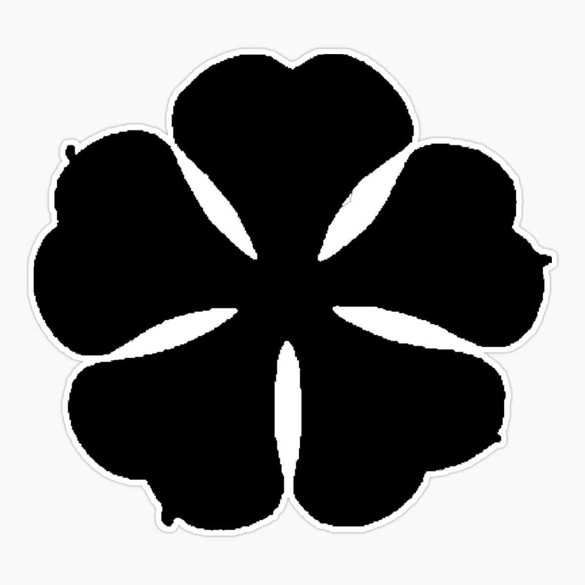 DOPASTICKER Five Leaf Clover Sticker, Phone Sticker Water Bottle ...