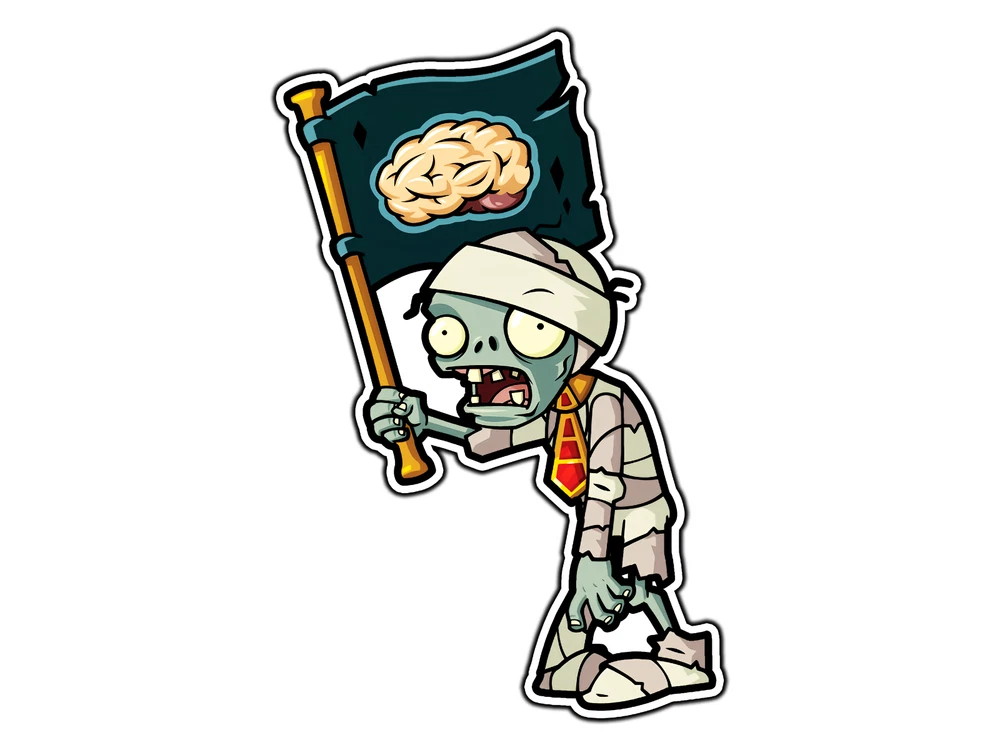 DOPASTICKER Flag Mummy Zombie Sticker Decal Phone Decal Water Bottle ...
