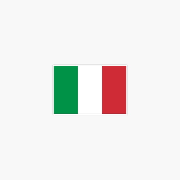 DOPASTICKER Flag Of Italy Sticker, Phone Sticker Water Bottle Sticker ...