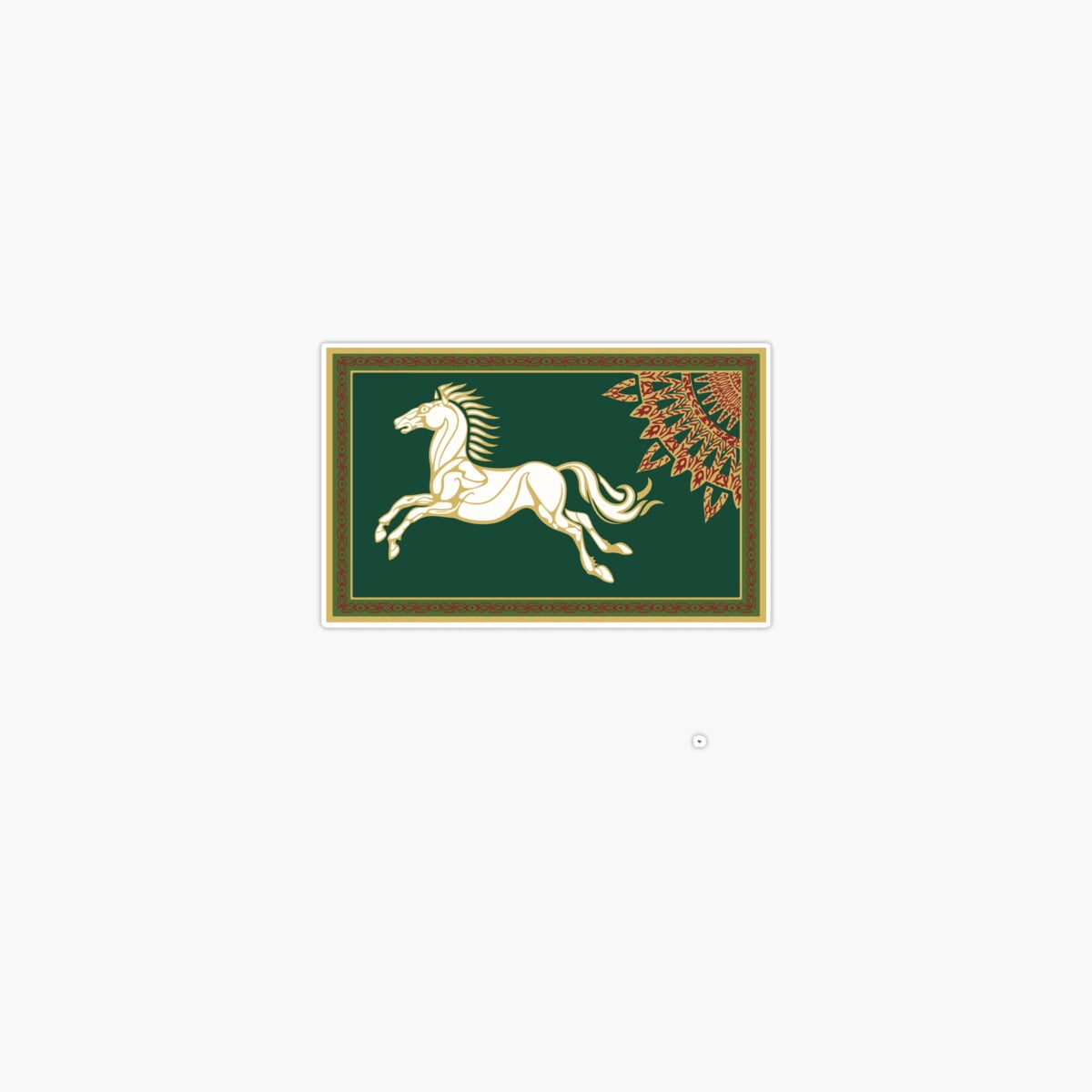 DOPASTICKER Flag Of Rohan Sticker, Phone Sticker Water Bottle Sticker ...