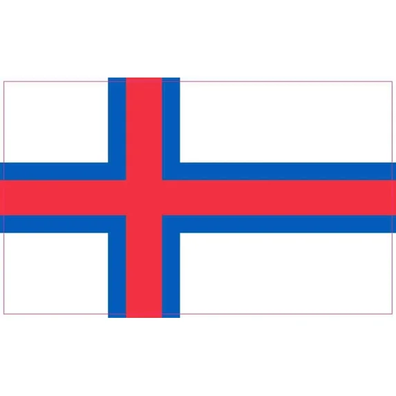 DOPASTICKER Flag Of The Faroe Islands Sticker Phone Sticker, Latop ...