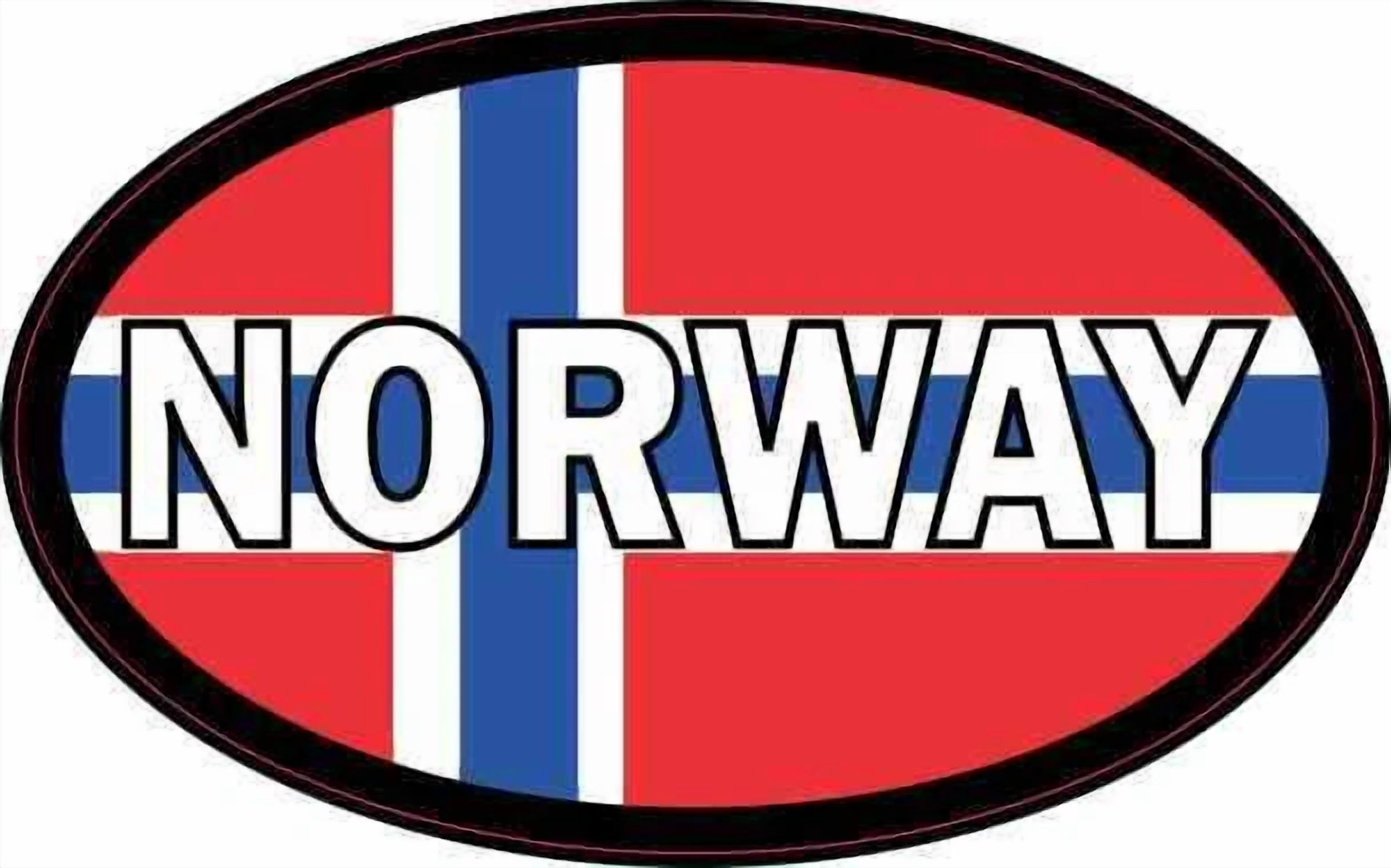 DOPASTICKER Flag Oval Norway Sticker Phone Sticker, Latop Sticker ...