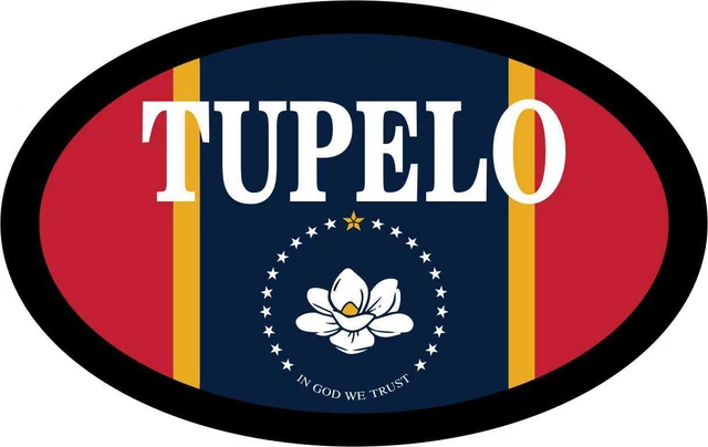 DOPASTICKER Flag Oval Tupelo Sticker Phone Sticker, Latop Sticker ...