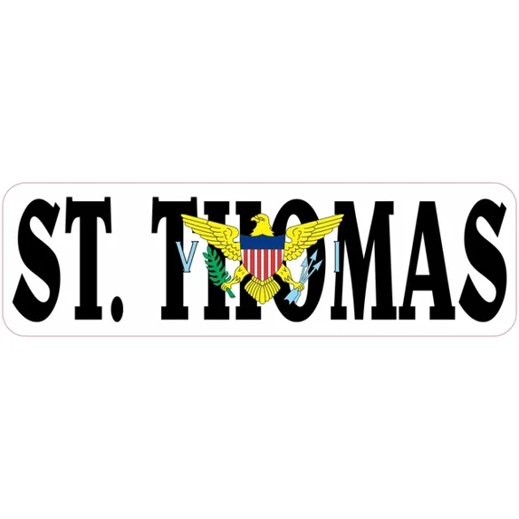 DOPASTICKER Flag St Thomas Virgin Islands Sticker Phone Sticker, Latop ...