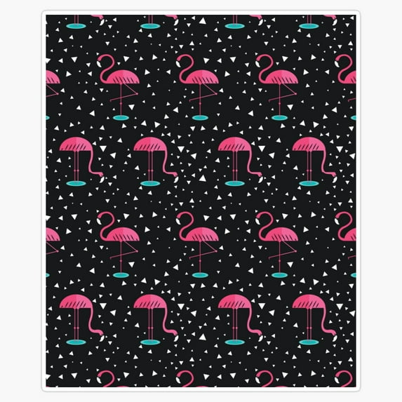 DOPASTICKER Flamingo Bckground Sticker, Phone Sticker Water Bottle ...
