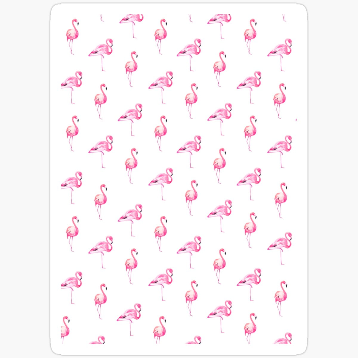 DOPASTICKER Flamingo, Flamingos Print, Tropical, Bird, Sticker Birthday ...