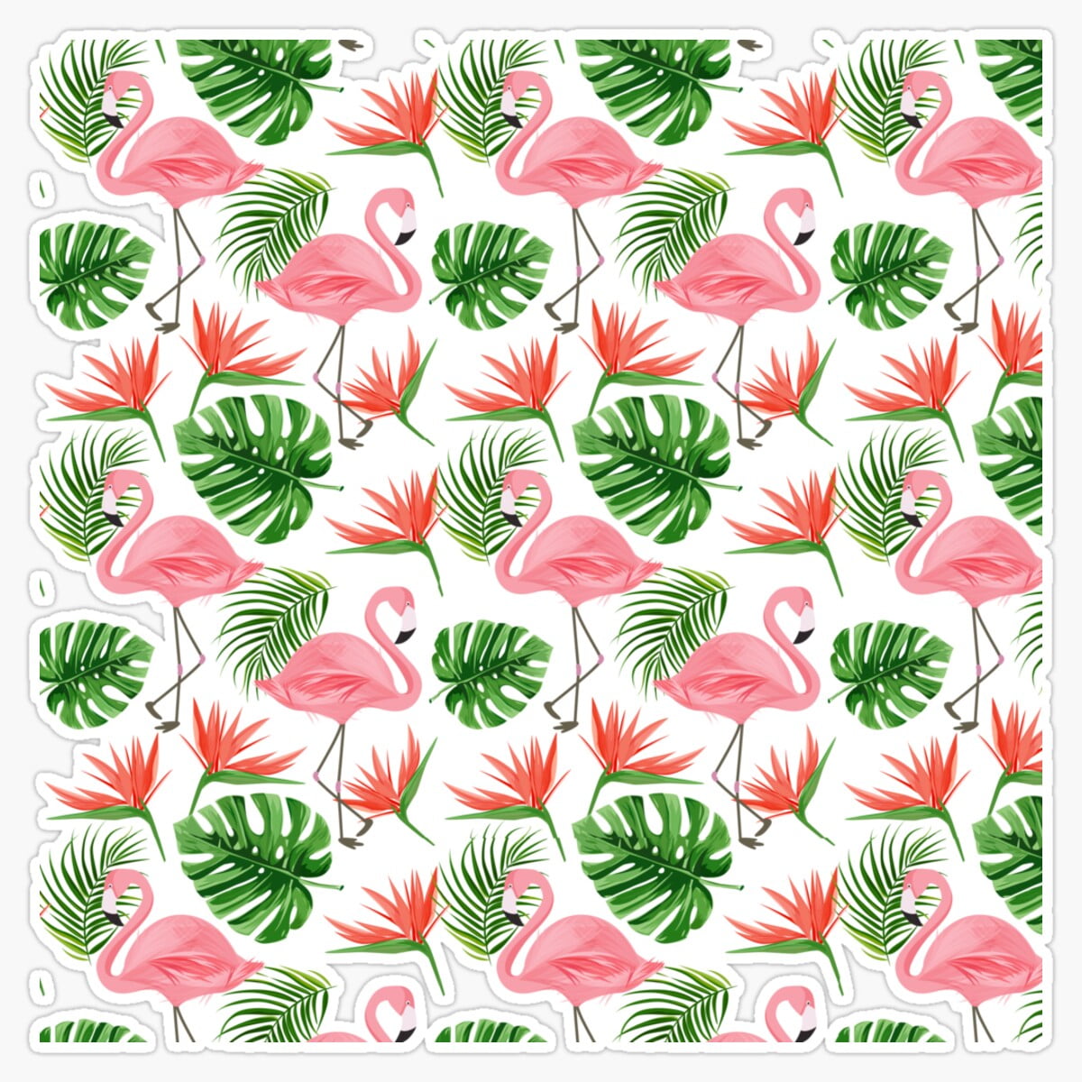 DOPASTICKER Flamingo Pink Sticker, Phone Sticker Water Bottle Sticker ...