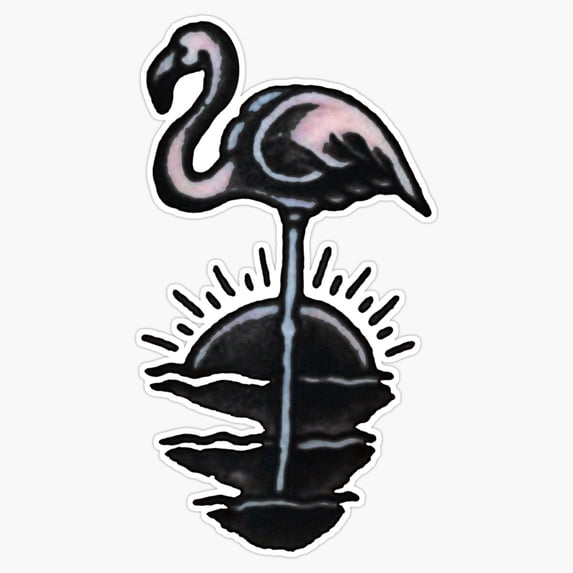 DOPASTICKER Flamingo Sticker, Phone Sticker Car Stickers, Birthday Gift ...