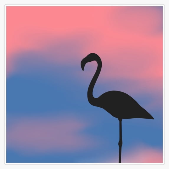DOPASTICKER Flamingo Sticker, Phone Sticker Water Bottle Sticker Car ...