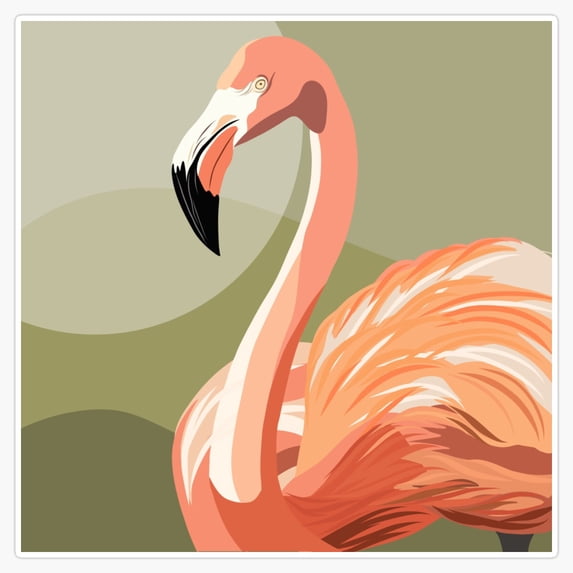 DOPASTICKER Flamingo Sticker, Phone Sticker Water Bottle Sticker Car ...