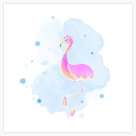 DOPASTICKER Flamingo Sticker, Phone Sticker Water Bottle Sticker Car ...