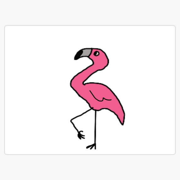 DOPASTICKER Flamingo Sticker, Phone Sticker Water Bottle Sticker Car ...