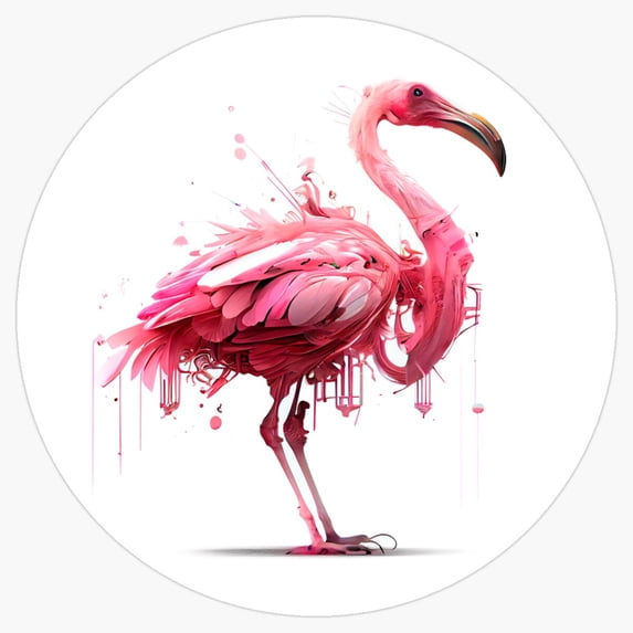 DOPASTICKER Flamingo Sticker, Phone Sticker Water Bottle Sticker Car ...