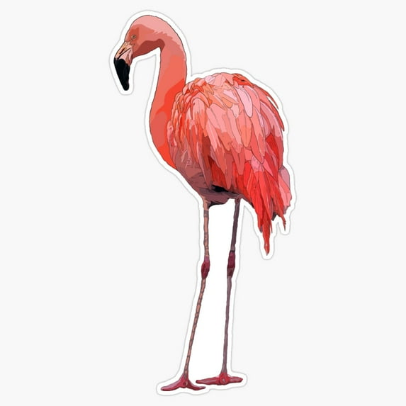 DOPASTICKER Flamingo Sticker, Phone Sticker Water Bottle Sticker Car ...