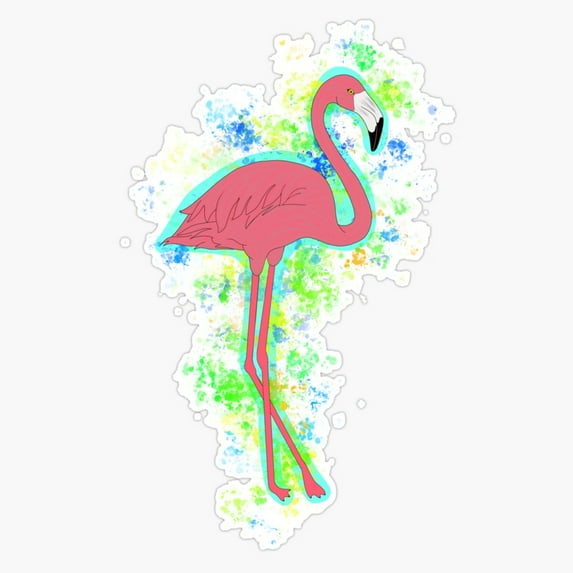 DOPASTICKER Flamingo Sticker, Phone Sticker Water Bottle Sticker Car ...