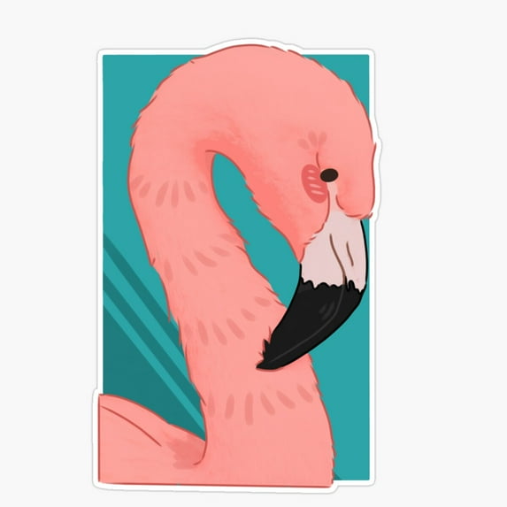 DOPASTICKER Flamingo Sticker, Phone Sticker Water Bottle Sticker Car ...