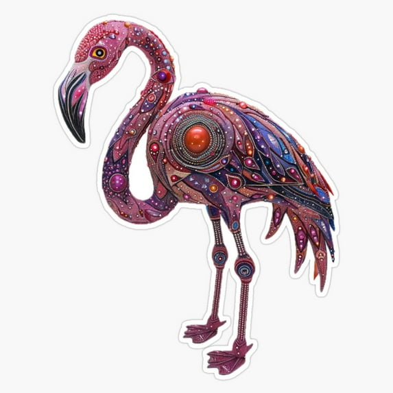 DOPASTICKER Flamingo Sticker, Phone Sticker Water Bottle Sticker Car ...