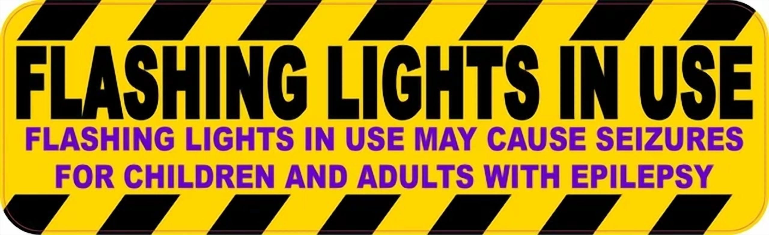 DOPASTICKER Flashing Lights In Use Sticker Phone Sticker, Latop Sticker ...