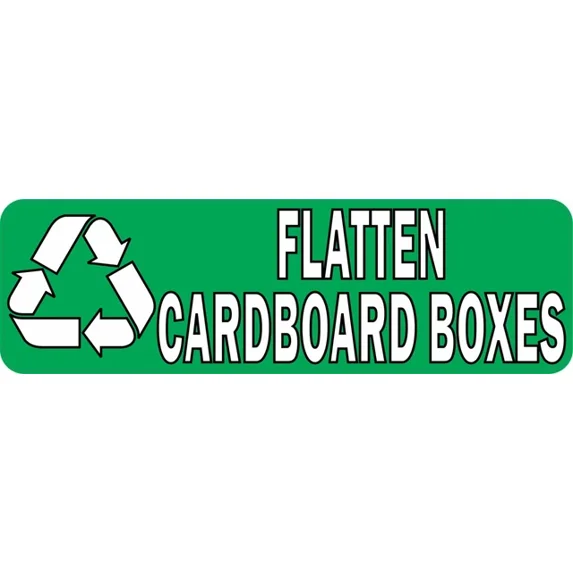 DOPASTICKER Flatten Cardboard Boxes Sticker Recycling Stickers Door ...