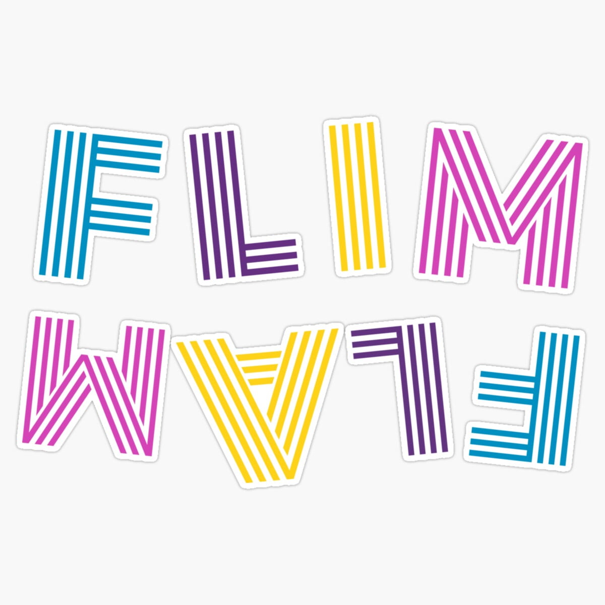 DOPASTICKER Flim Flam Flimflam Sticker, Phone Sticker Water Bottle ...