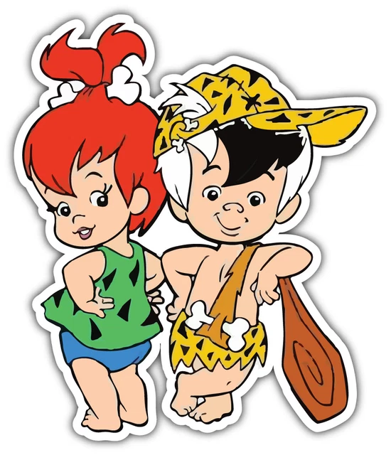 DOPASTICKER Flintstones Kids Cartoon Sticker Decal Phone Decal Water ...