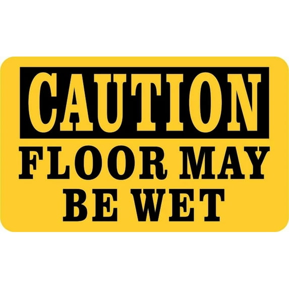 DOPASTICKER Floor May Be Wet Sticker Business Safety Sticker Phone ...