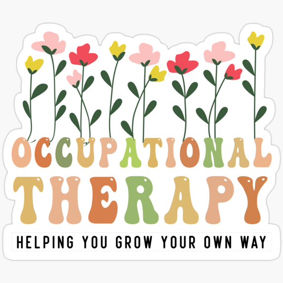 DOPASTICKER Floral Occupational Therapy Helping You Grow Your Own Way ...