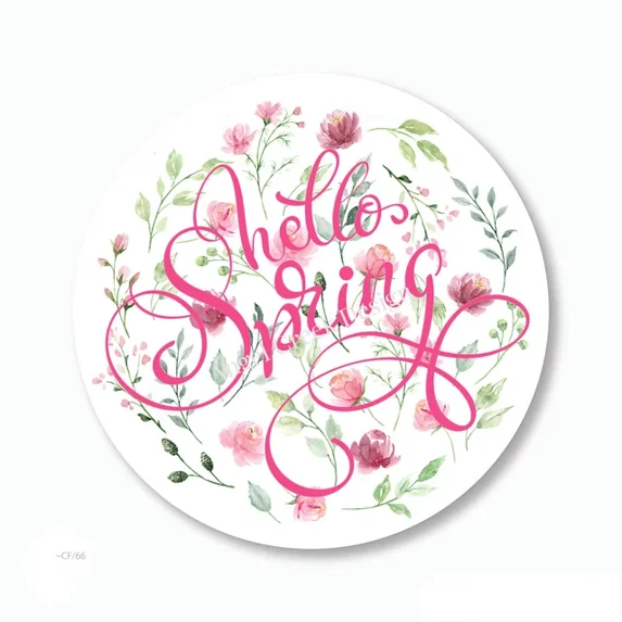 DOPASTICKER Floral Roses Hello Spring Scrapbook Stickers Phone Decal ...