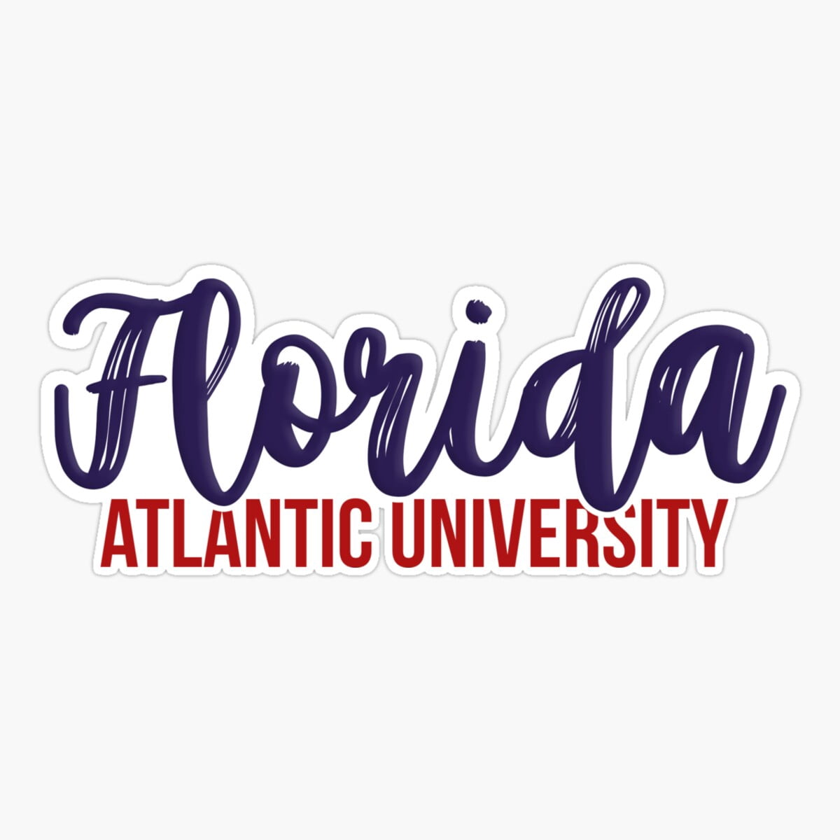 DOPASTICKER Florida Atlantic University Sticker, Phone Sticker Car ...