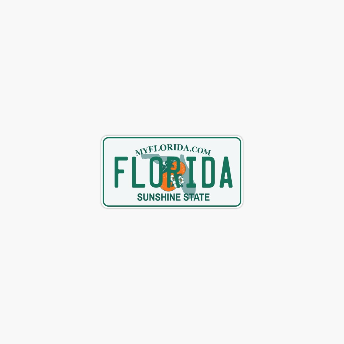 DOPASTICKER Florida License Plate Sticker, Phone Sticker Car Stickers ...