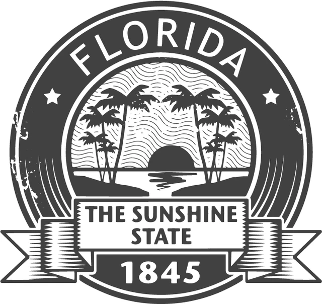 DOPASTICKER Florida Sunshine State Usa United States Travel Sticker ...