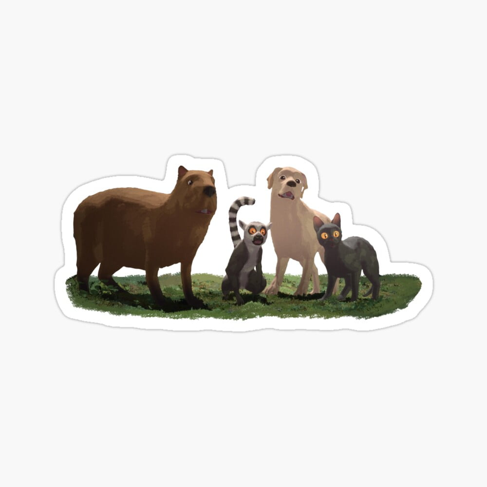 DOPASTICKER Flow Animals - Hot Trending Sticker Phone Decal Water ...
