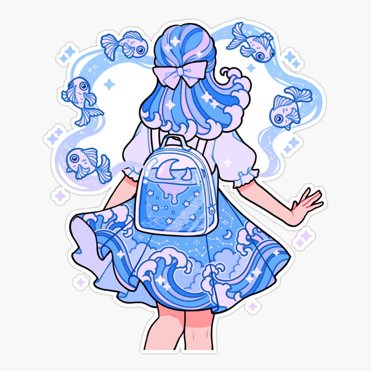 DOPASTICKER Flow Sticker, Phone Sticker Water Bottle Sticker Car ...