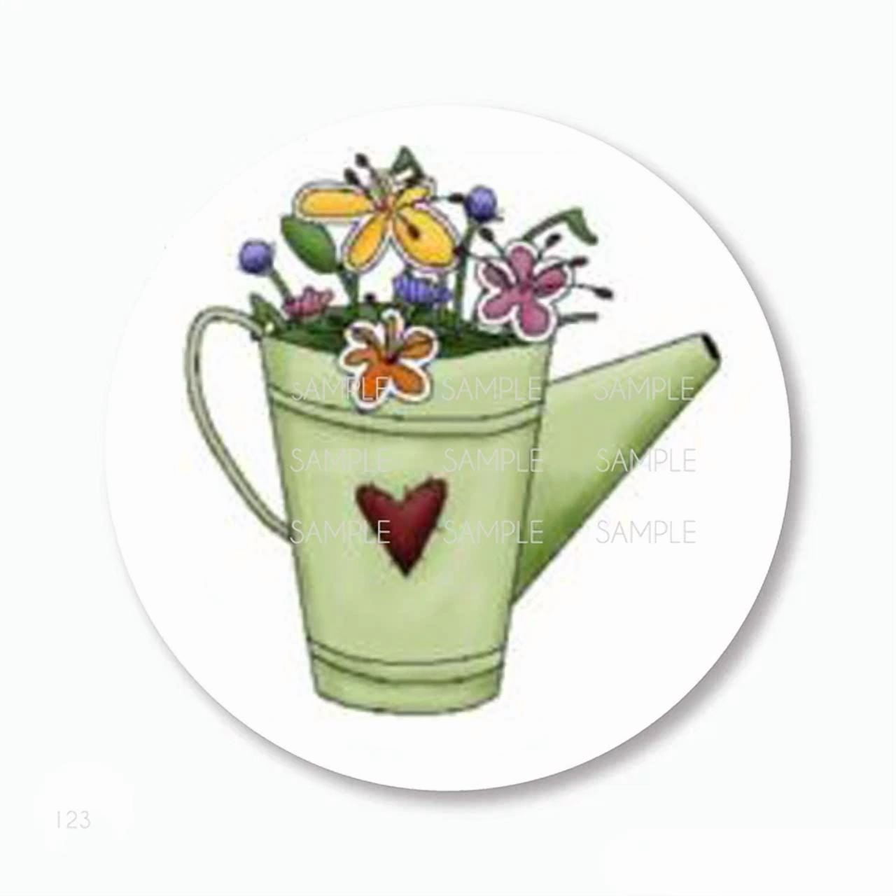 DOPASTICKER Flower Garden Pitcher Stickers Scrapbook Stickers Phone ...