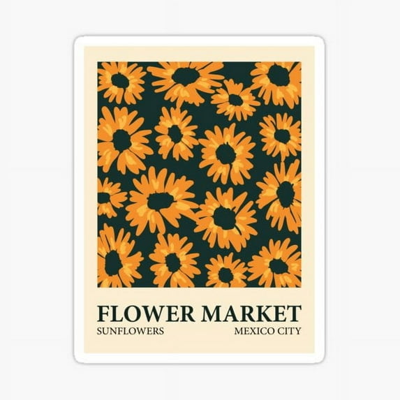 DOPASTICKER Flower Market, Suowers, Mexico City, Exhibition Print ...
