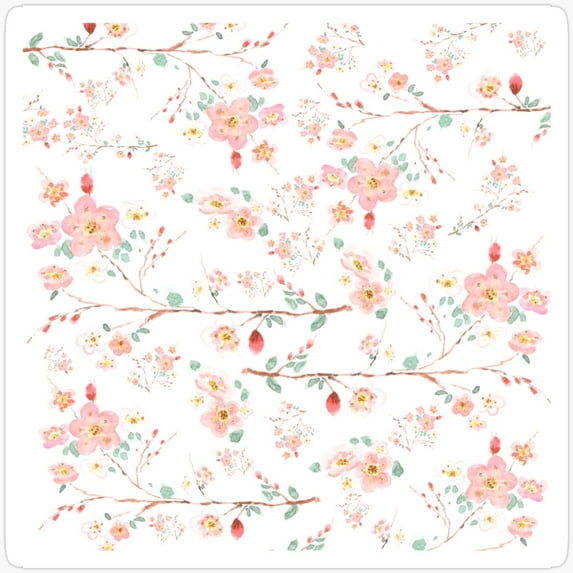 DOPASTICKER Flower Pattern 2 Sticker Birthday Gifts - Decorative Laptop ...