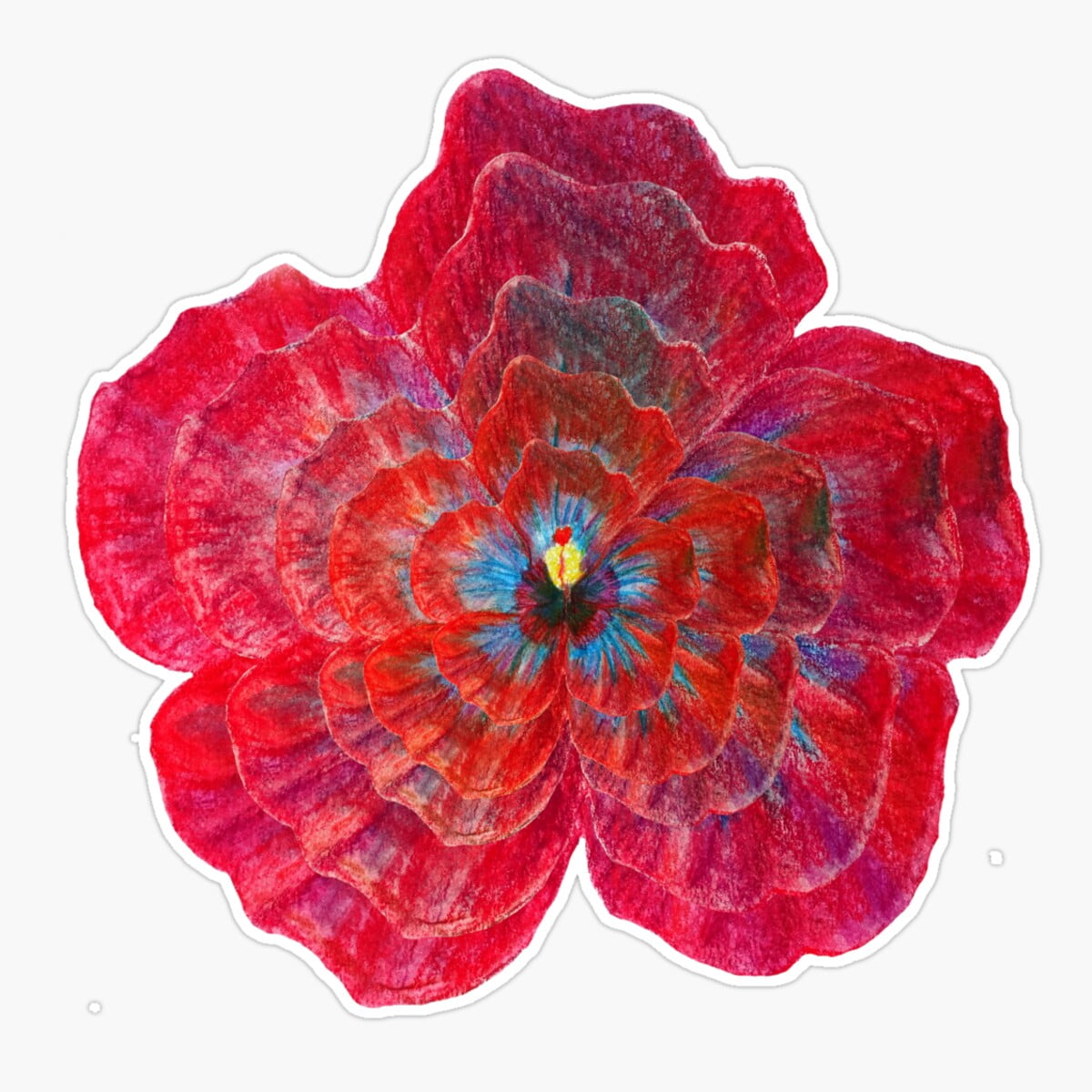 DOPASTICKER Flower Power, Hawaii, Hibiscus Flower Sticker, Phone ...