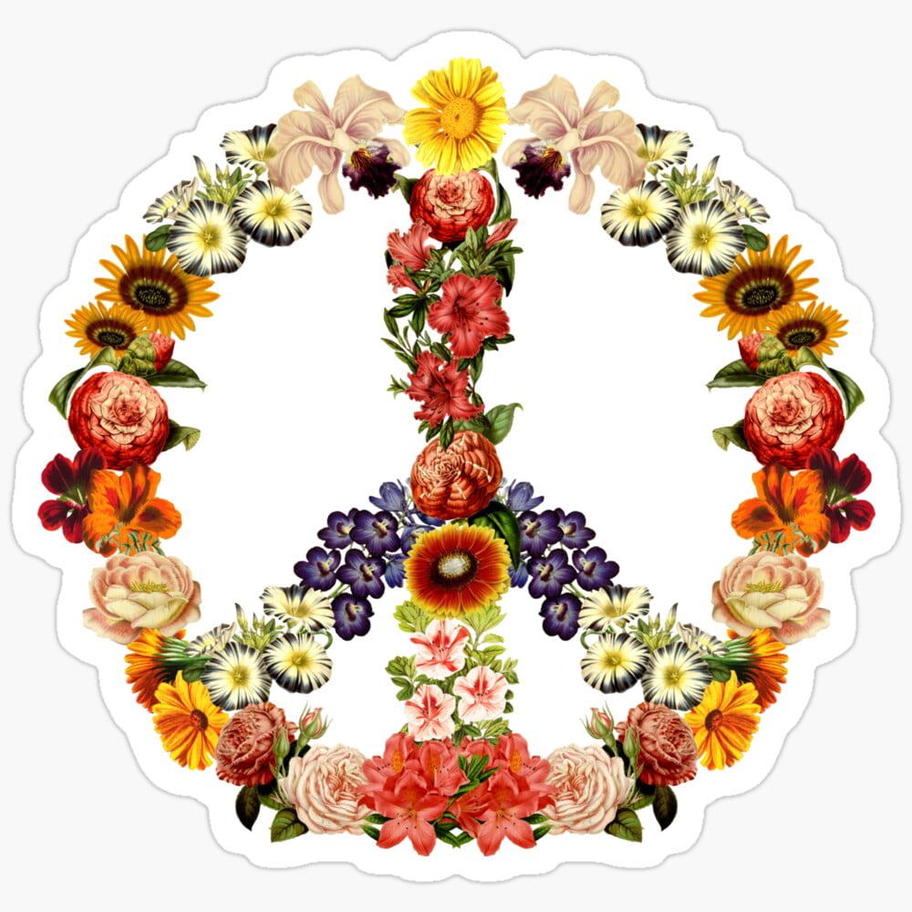 DOPASTICKER Flower Power Perfect Gift Everyone Phone Decal Water Bottle ...