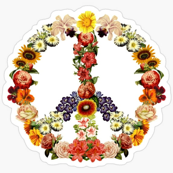 DOPASTICKER Flower Power Perfect Gift Everyone Phone Decal Water Bottle ...