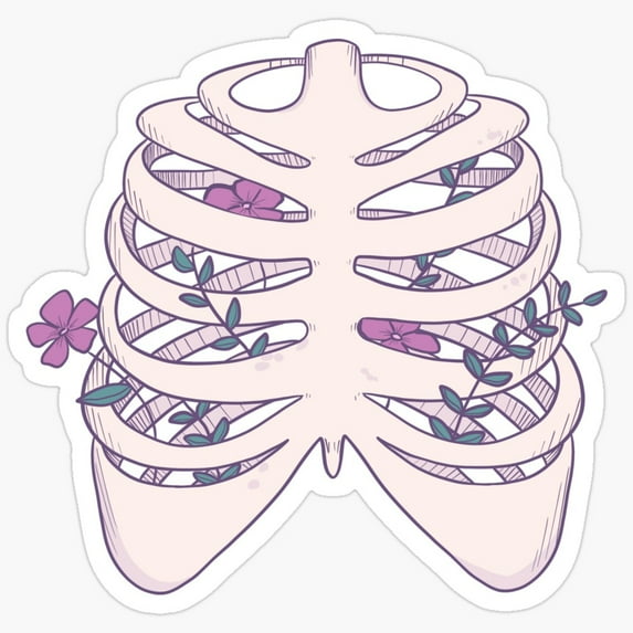 DOPASTICKER Flower Ribs Perfect Gift Everyone Phone Decal Water Bottle ...