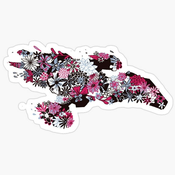 DOPASTICKER Flowerfly (White Variant) Sticker Phone Sticker, Latop ...