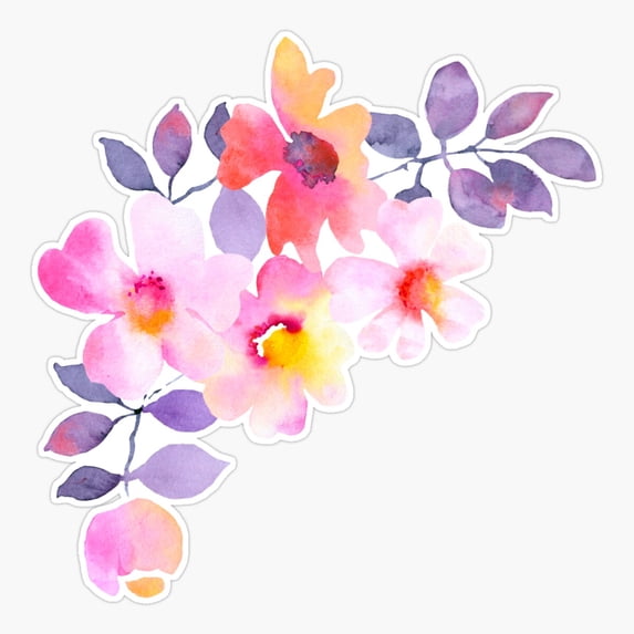 DOPASTICKER Flowers Sticker, Phone Sticker Car Stickers, Birthday Gift ...