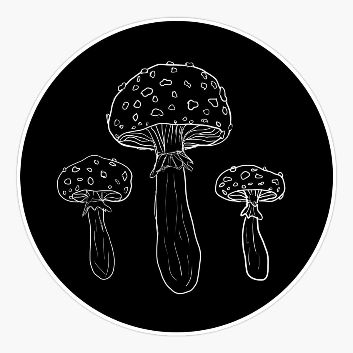 DOPASTICKER Fly Amanita Family Sticker, Phone Sticker Water Bottle ...